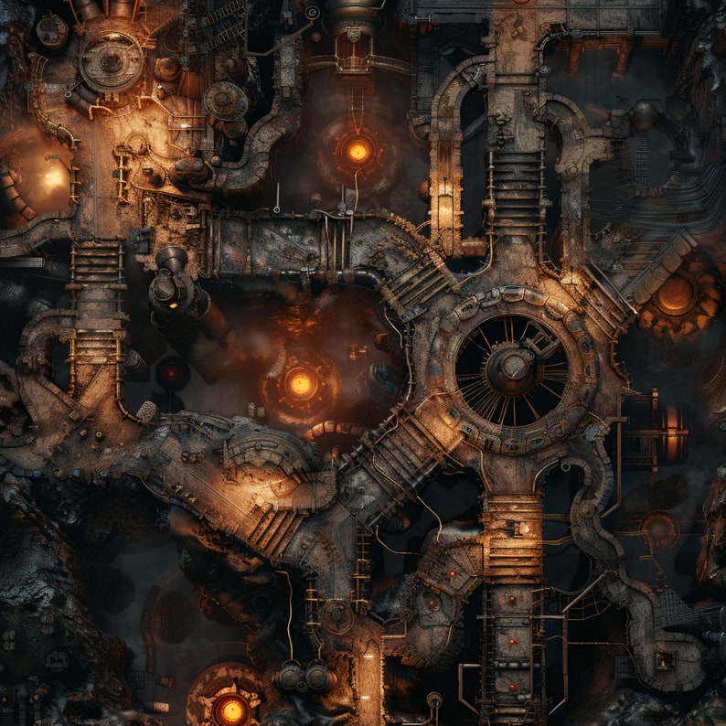 Steampunk Battlemaps Bundle for Rpg,maps for Dungeons & Dragons,dnd ...