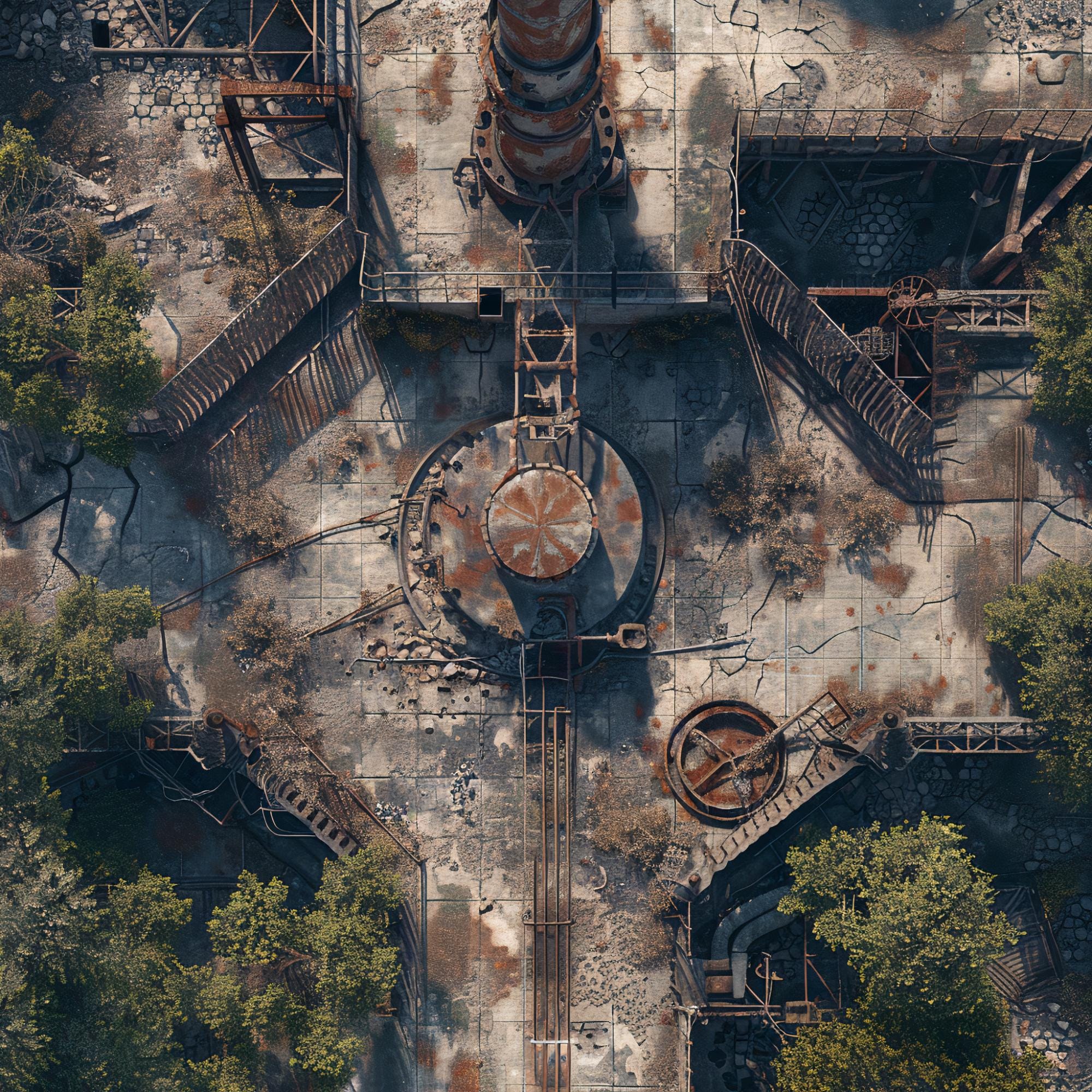 Post Apocalyptic World Battlemaps Bundle for Rpg,maps for Dungeons ...