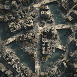 Post Apocalyptic World Battlemaps Bundle for Rpg,maps for Dungeons & Dragons,post Apocalyptic ...