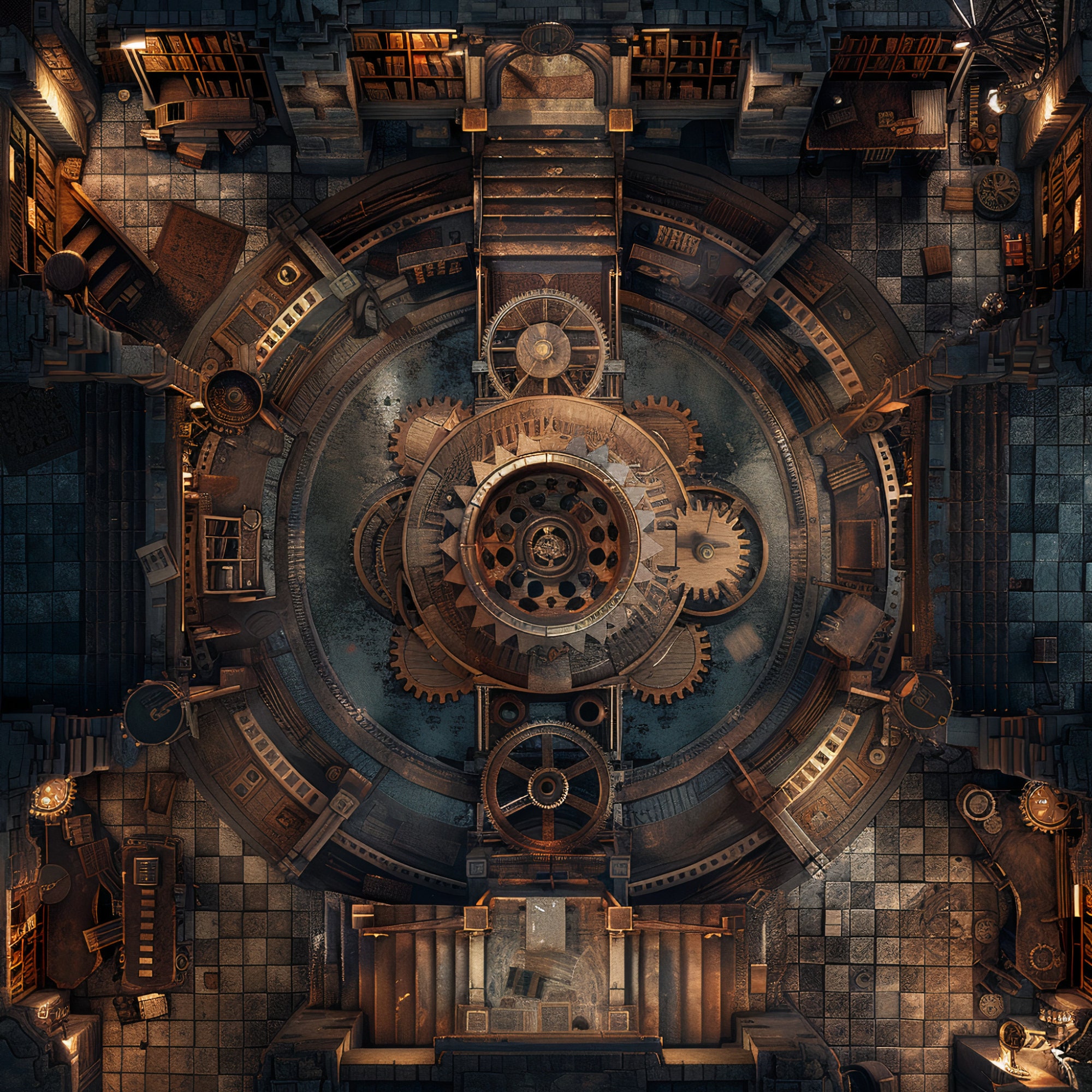 Steampunk Battlemaps Bundle for Rpg,maps for Dungeons & Dragons,dnd Battle Maps,digital Rpg Maps ...