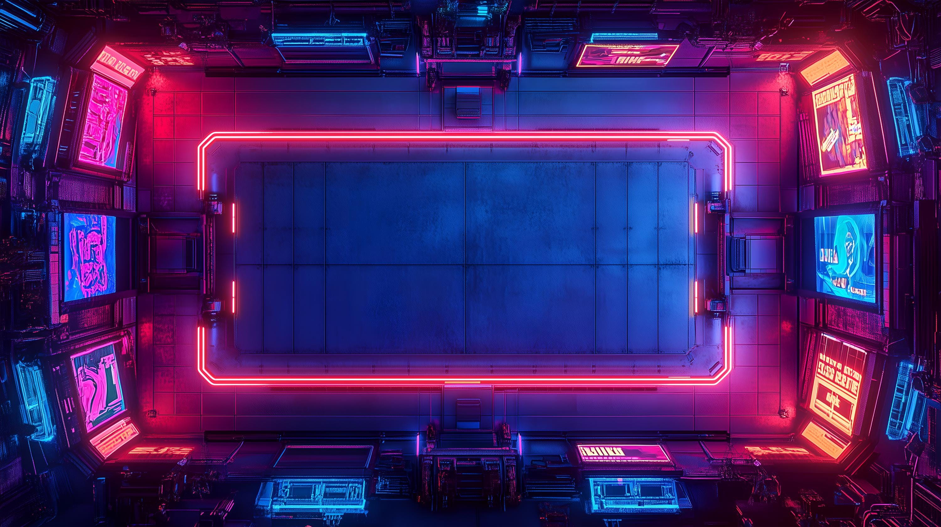 Cyberpunk Arena Battlemap Bundle for Rpg,maps for Dungeons & Dragons ...
