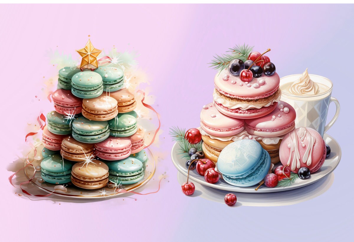 Christmas Macaroons Cookie Clipart Png,macaroons, Cookie, PNG Clipart ...