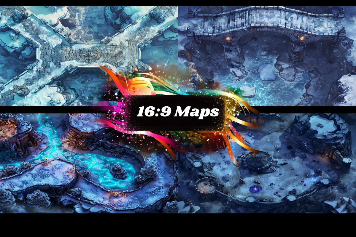 Winter Battlemaps Dnd: Digital RPG Maps Bundle for Dungeons and Dragons ...