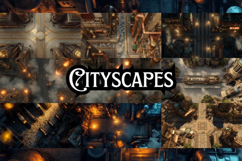 450 Steampunk Battle Maps for TTRPG & VTT | Dnd | Pathfinder | Sci-fi ...