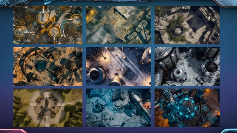 Sci-fi Battle Maps Bundle for TTRPG ,dnd Maps Bundle,sci-fi RPG ...