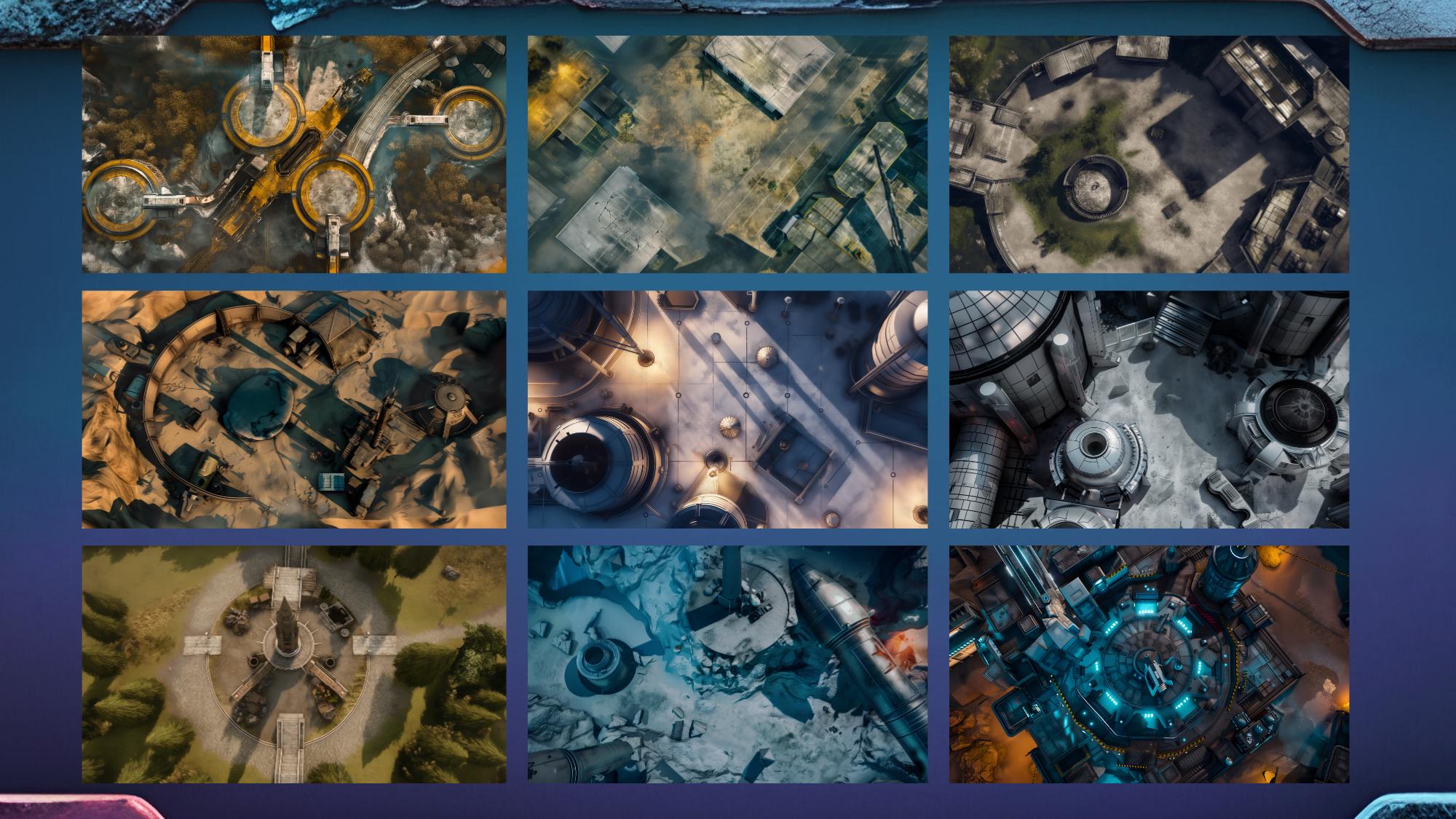 Sci-fi Battle Maps Bundle for TTRPG ,dnd Maps Bundle,sci-fi RPG ...