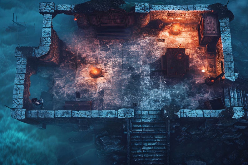 Crypts Battlemaps for D&D: Digital RPG Maps Bundle,dungeons and Dragons ...