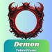 Demon Token Border Frame Dnd | Digital Token for Dnd, Foundry VTT, Roll20 | TTRPG Printable ...