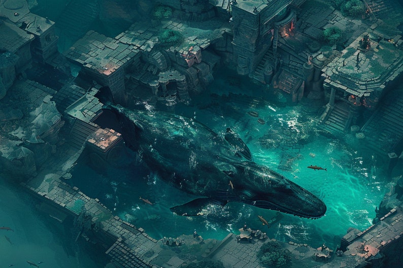 Underwater Battlemaps for Dnd,16:9 Maps,square 11 Maps,rpg Maps Bundle ...