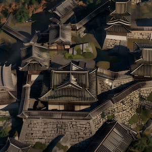 Japanese Themed RPG Battle Maps Bundle ,digital RPG Maps for Commercial ...