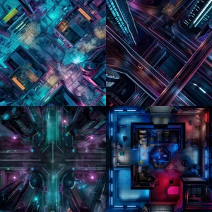 Cyberpunk Battlemaps Bundle for Rpg,maps for Dungeons & Dragons,cyberpunk Battle Maps,dnd Battle ...