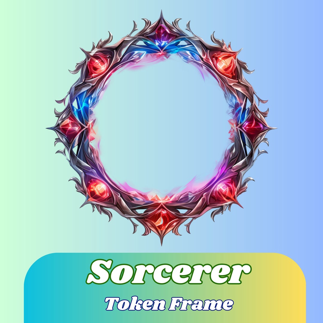 Sorcerer Token Border Frame Dnd | Digital Token for Dnd, Foundry VTT ...