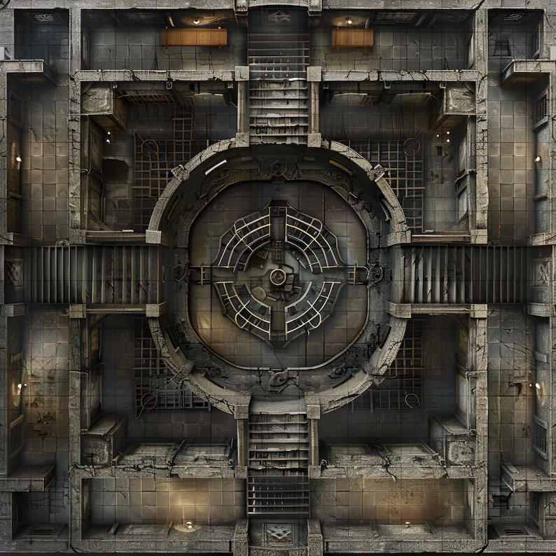 Prison Battle Map Bundle for Rpg,maps for Dungeons & Dragons, Battle ...