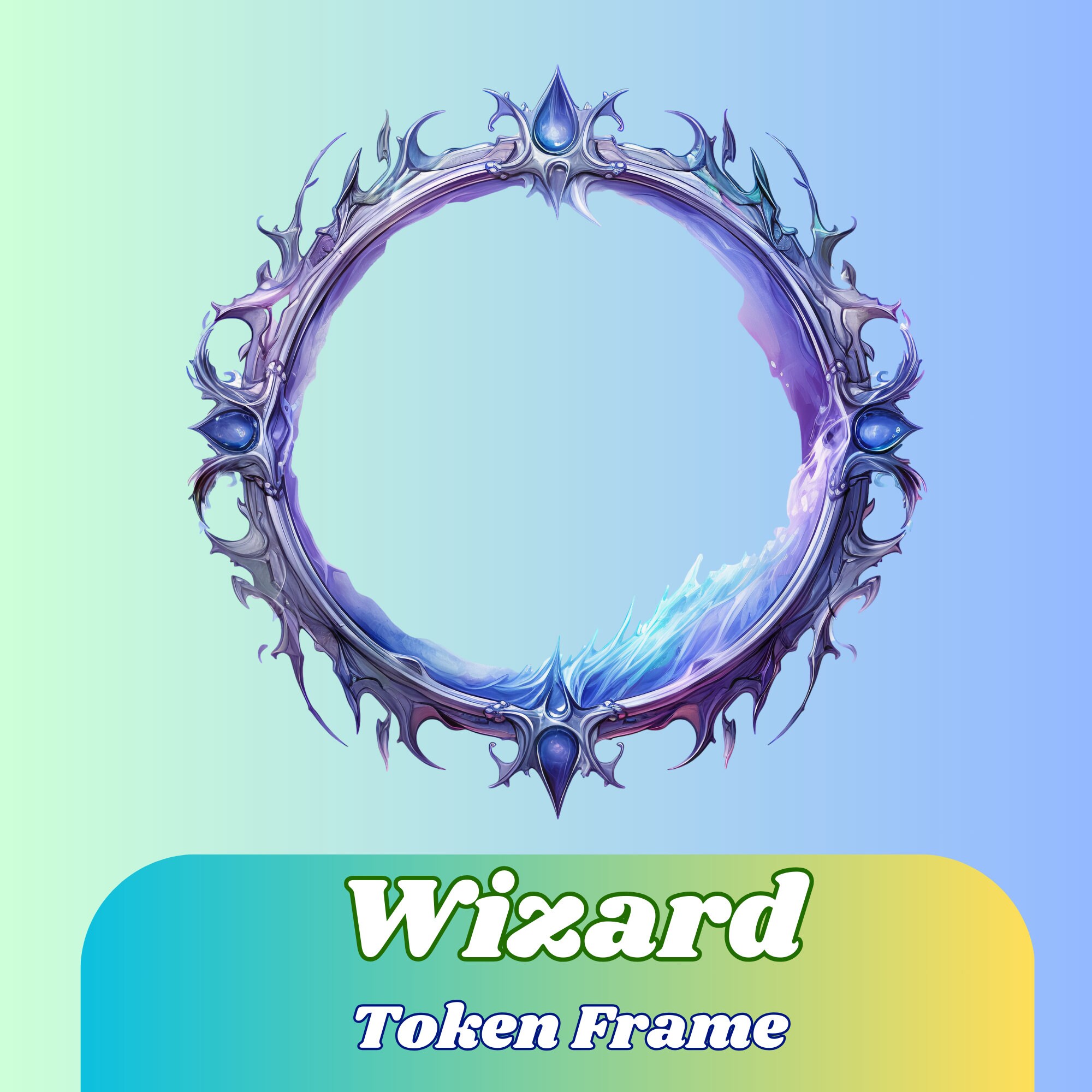 Wizard Token Border Frame Dnd | Digital Token for Dnd, Foundry VTT ...