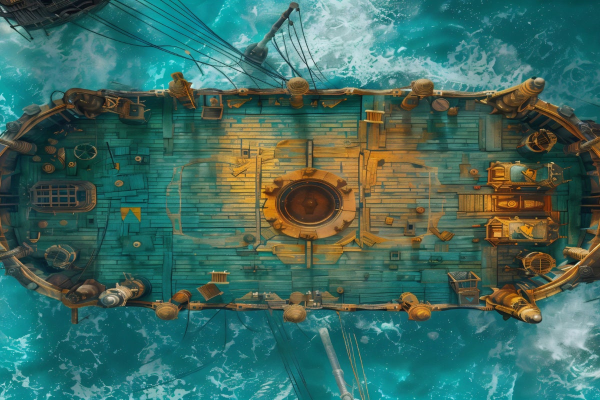 Sea Ships Battlemaps Dnd: Digital RPG Maps Bundle for Dungeons and ...