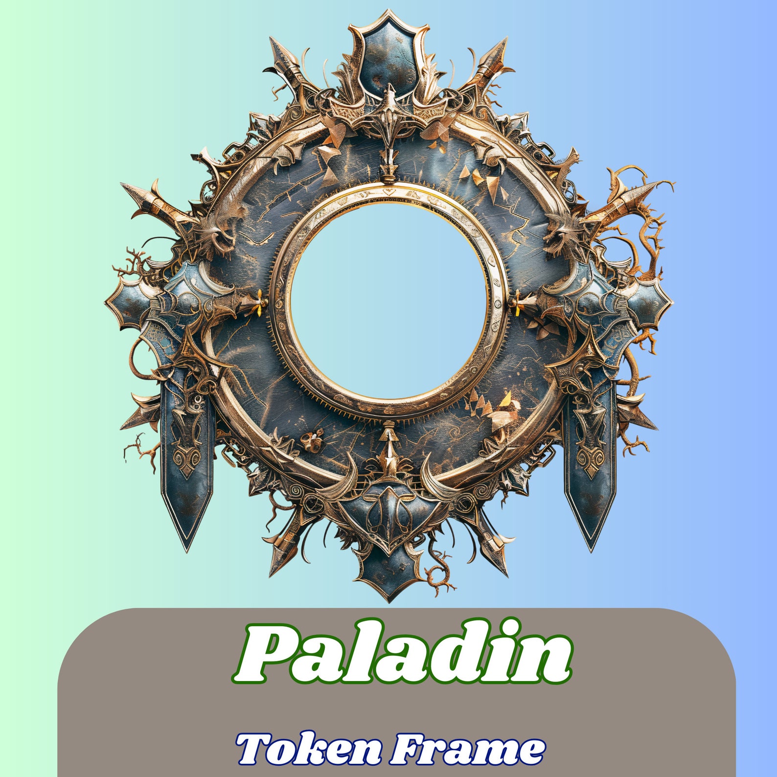 Paladin Token Border Frame Dnd | Digital Token for Dnd, Foundry VTT ...