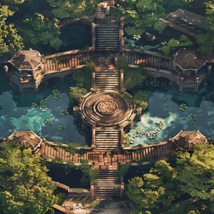 Forest Fantasy Battlemaps for D&d,digital RPG Maps,enchanted Woodland ...