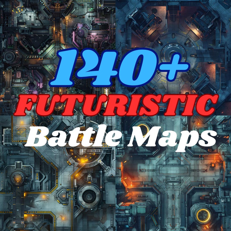 Futuristic Battlemaps Bundle for Rpg,maps for Dungeons & Dragons ...