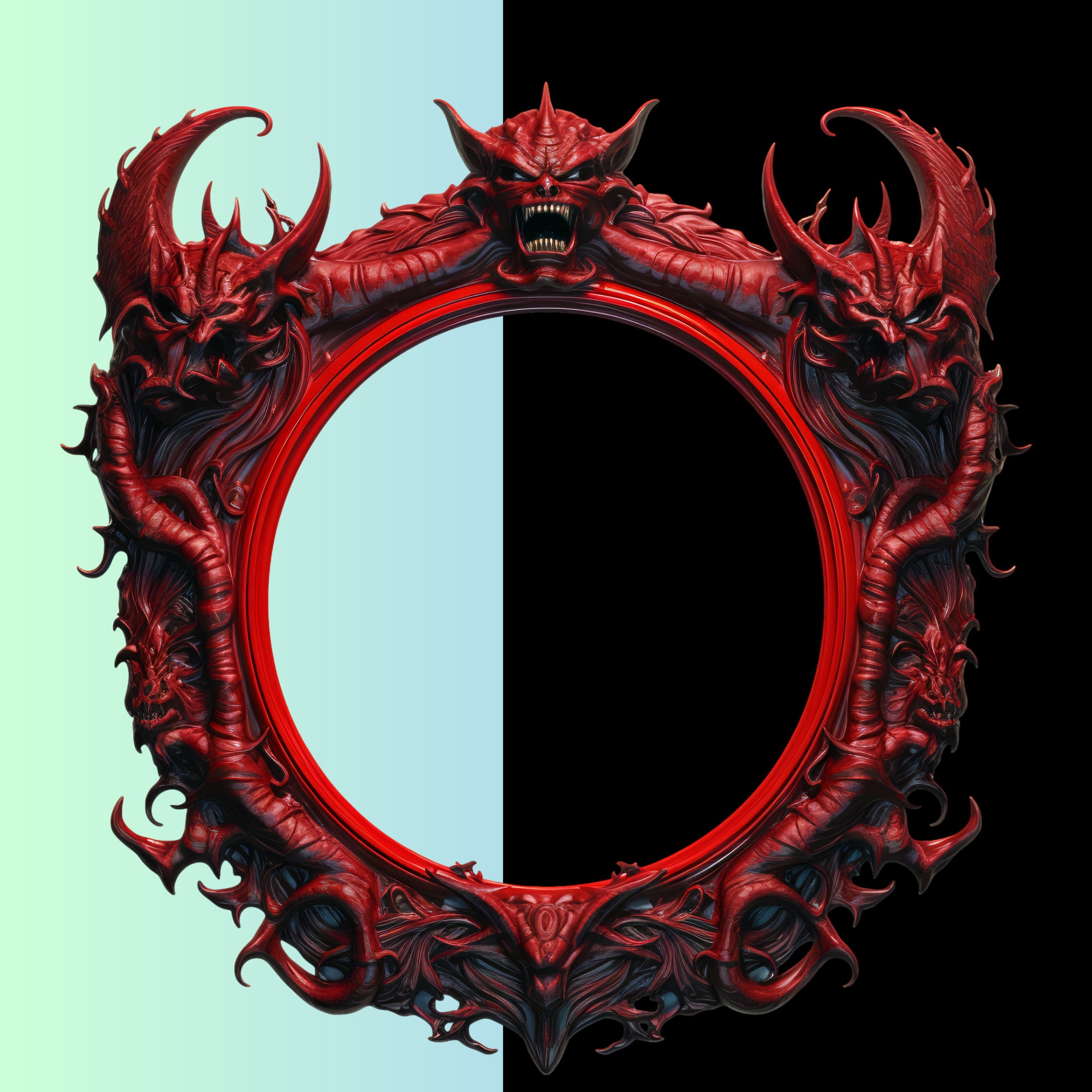Demon Token Border Frame Dnd | Digital Token for Dnd, Foundry VTT ...
