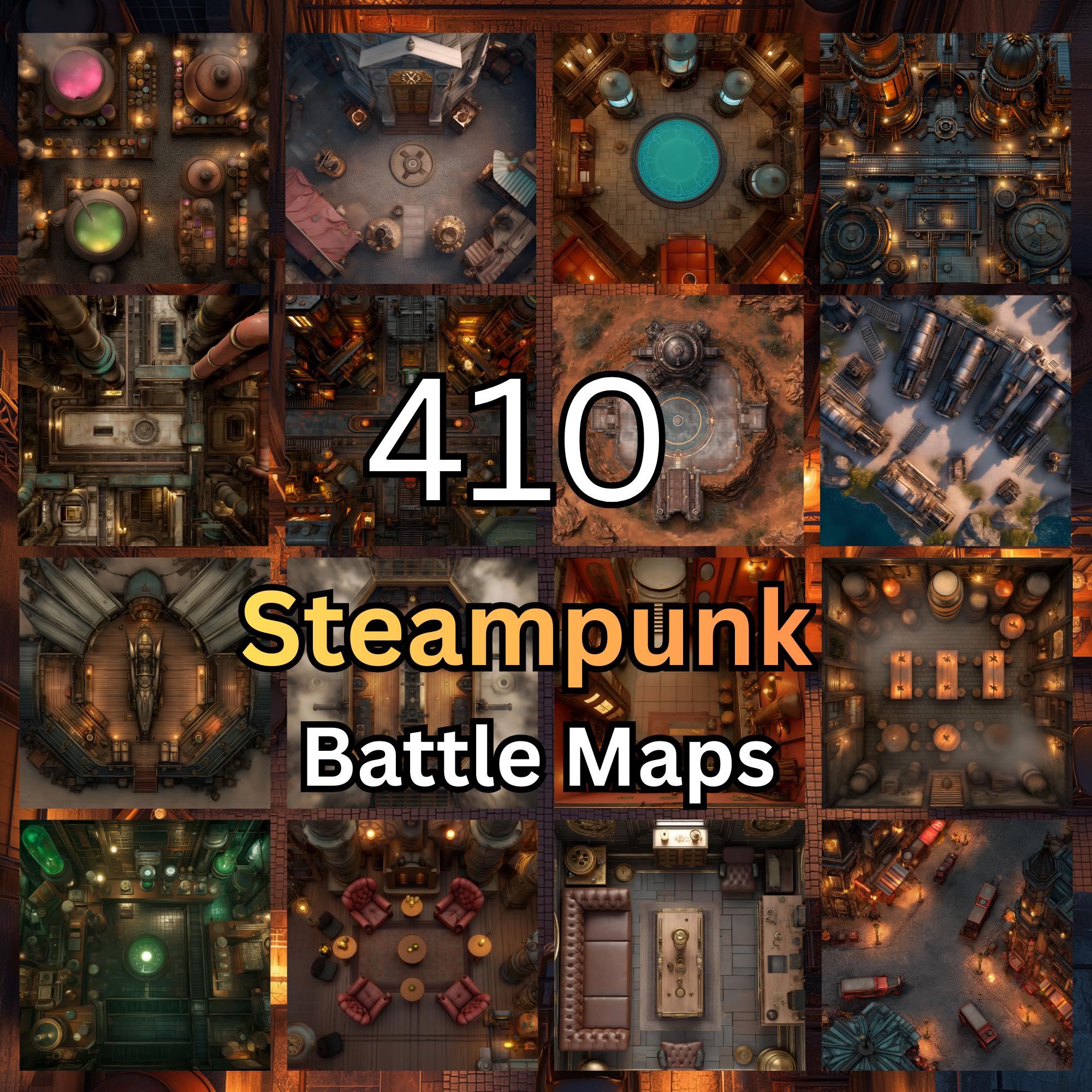 Steampunk Battlemaps Bundle for Rpg,maps for Dungeons & Dragons,dnd ...
