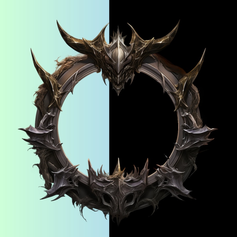 Dark Elf Token Border Frame Dnd Digital Token for Dnd, Foundry VTT ...