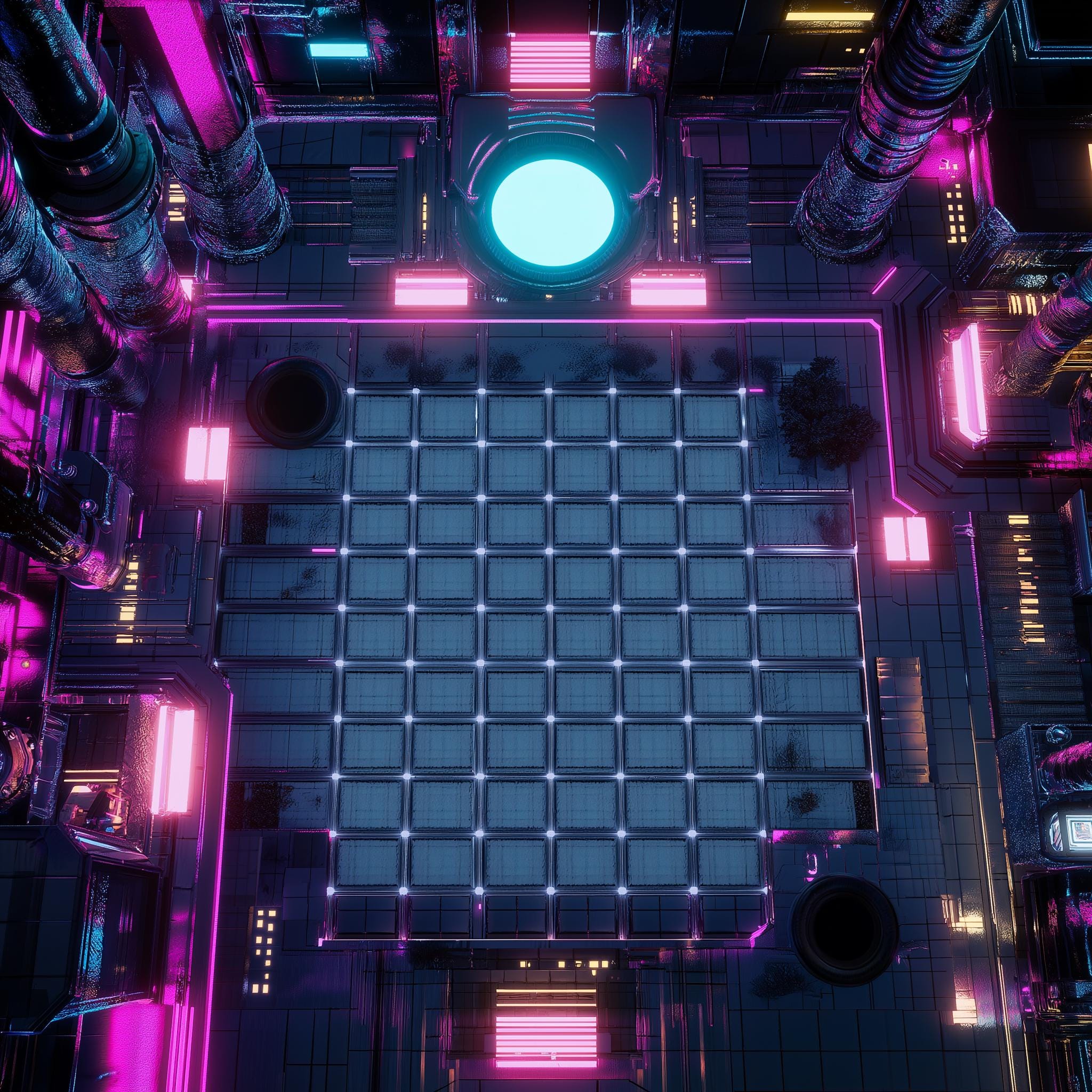 5 Cyberpunk Battlemap Dnd,maps for Dungeons & Dragons,cyberpunk Battle ...