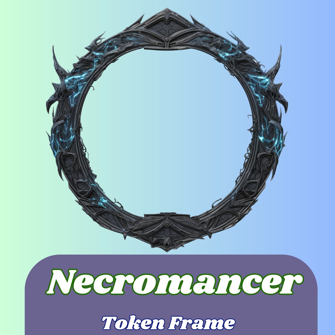 Necromancer Token Border Frame Dnd | Digital Token for Dnd, Foundry VTT ...