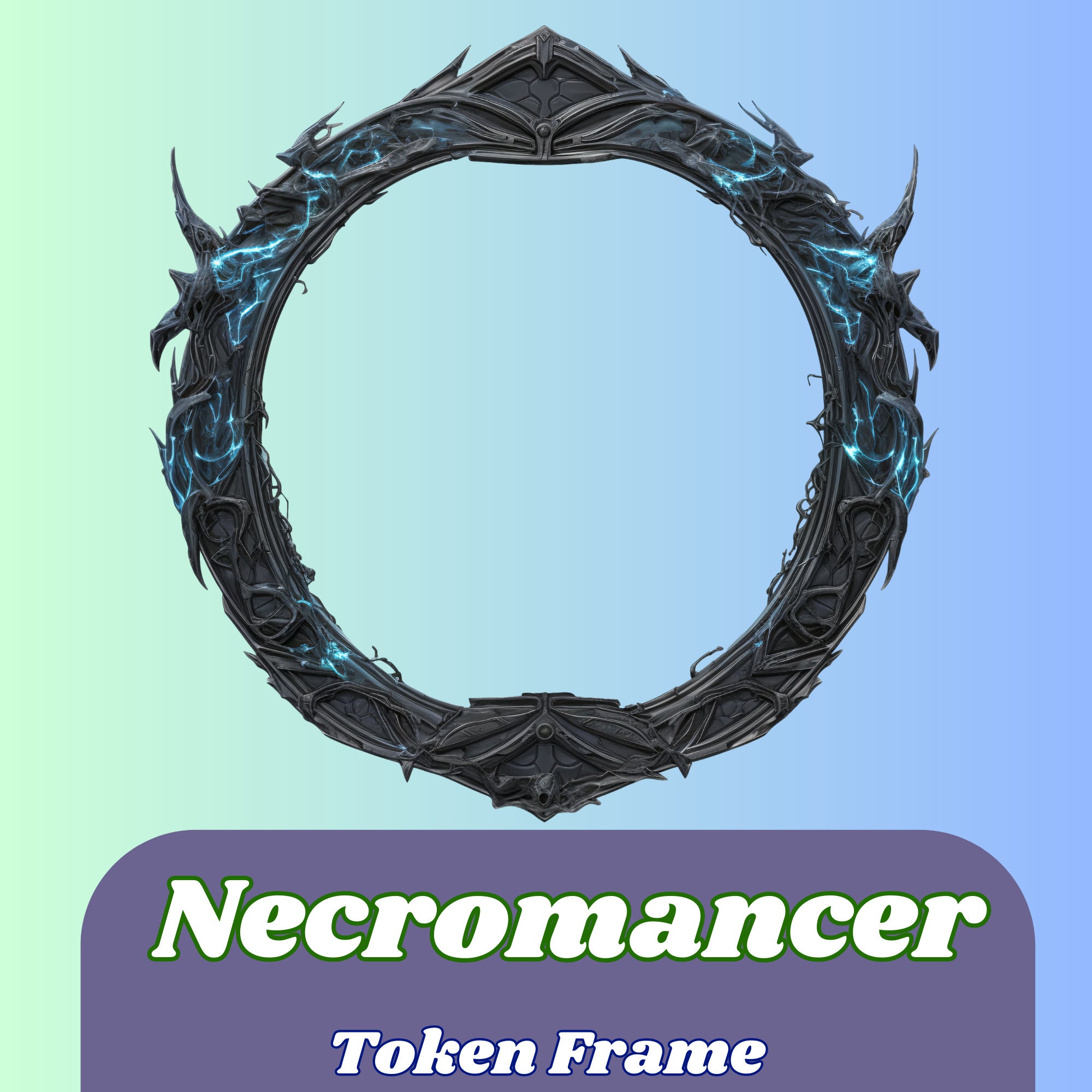 Necromancer Token Border Frame Dnd | Digital Token for Dnd, Foundry VTT ...