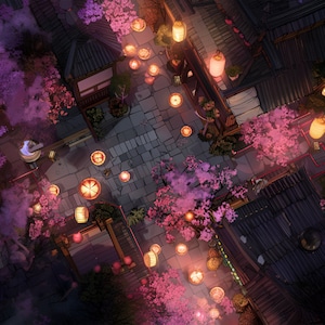 Japanese Themed RPG Battle Maps Bundle ,digital RPG Maps for Commercial ...
