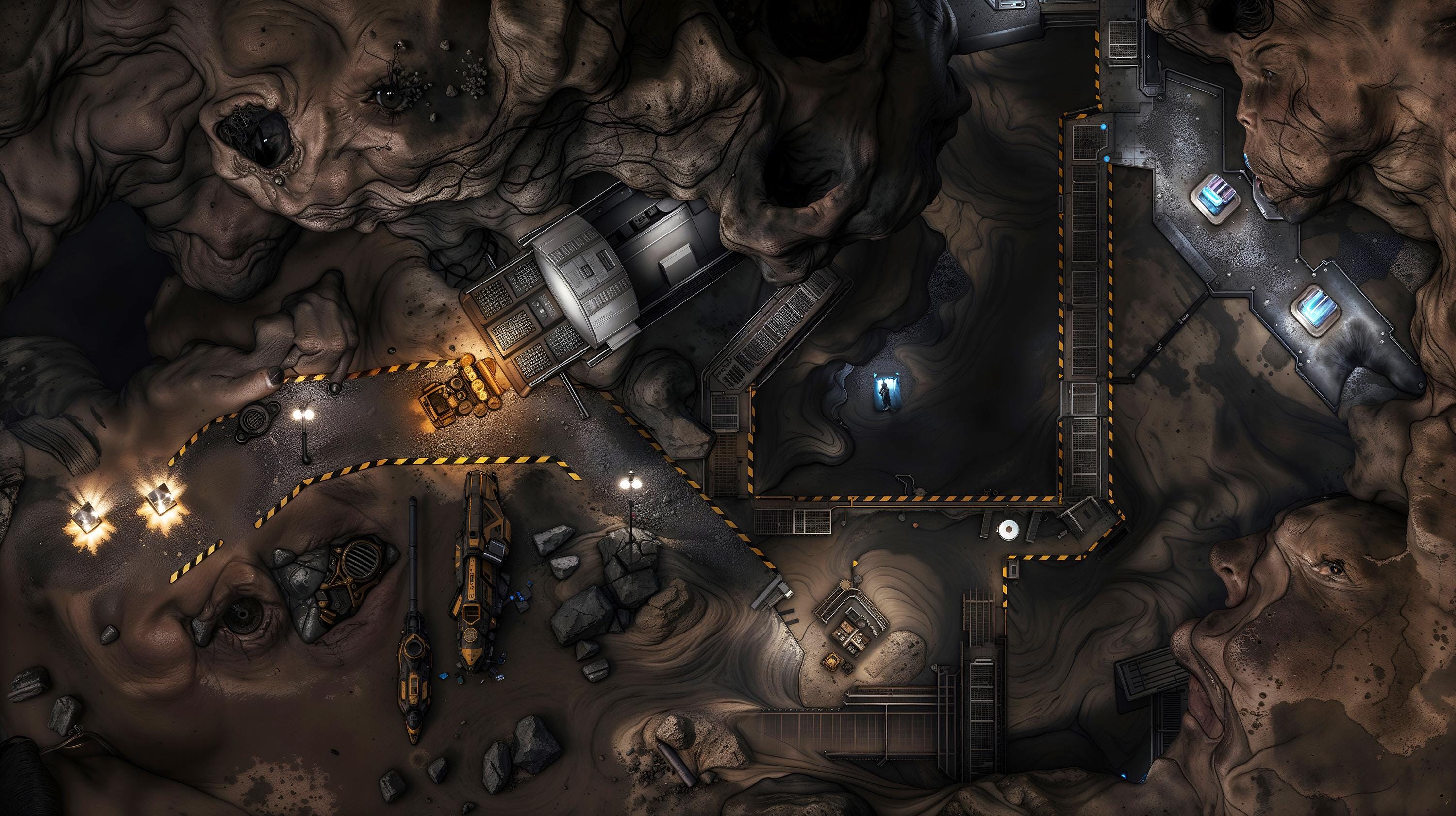 Scifi Battlemap, Mine, Alien World, Dnd Map - Etsy UK