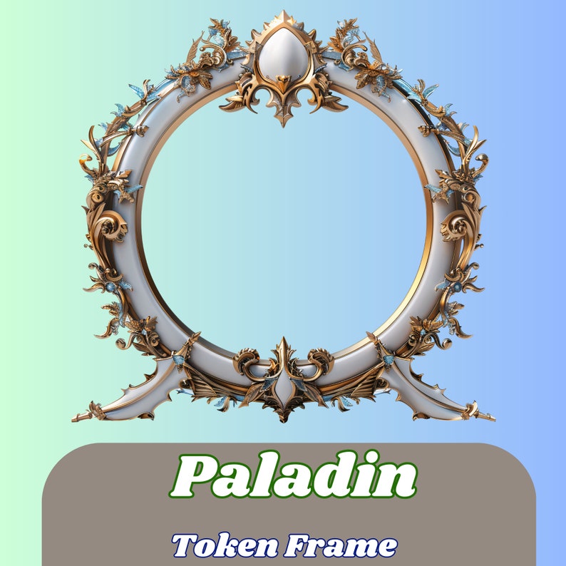Paladin Token Border Frame Dnd | Digital Token for Dnd, Foundry VTT ...