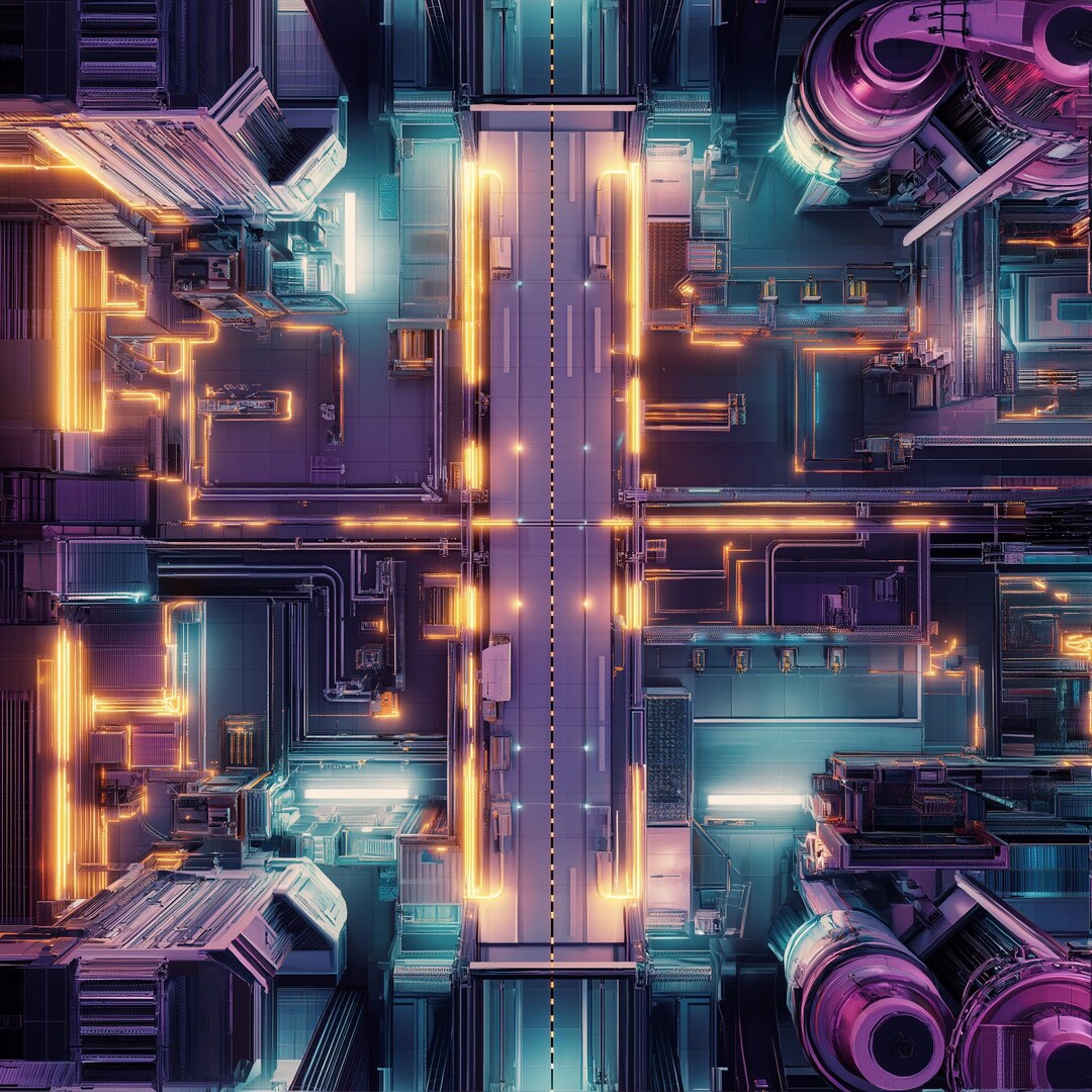 22 Cyberpunk Factory Mech Battlemap Dnd,maps for Dungeons & Dragons ...