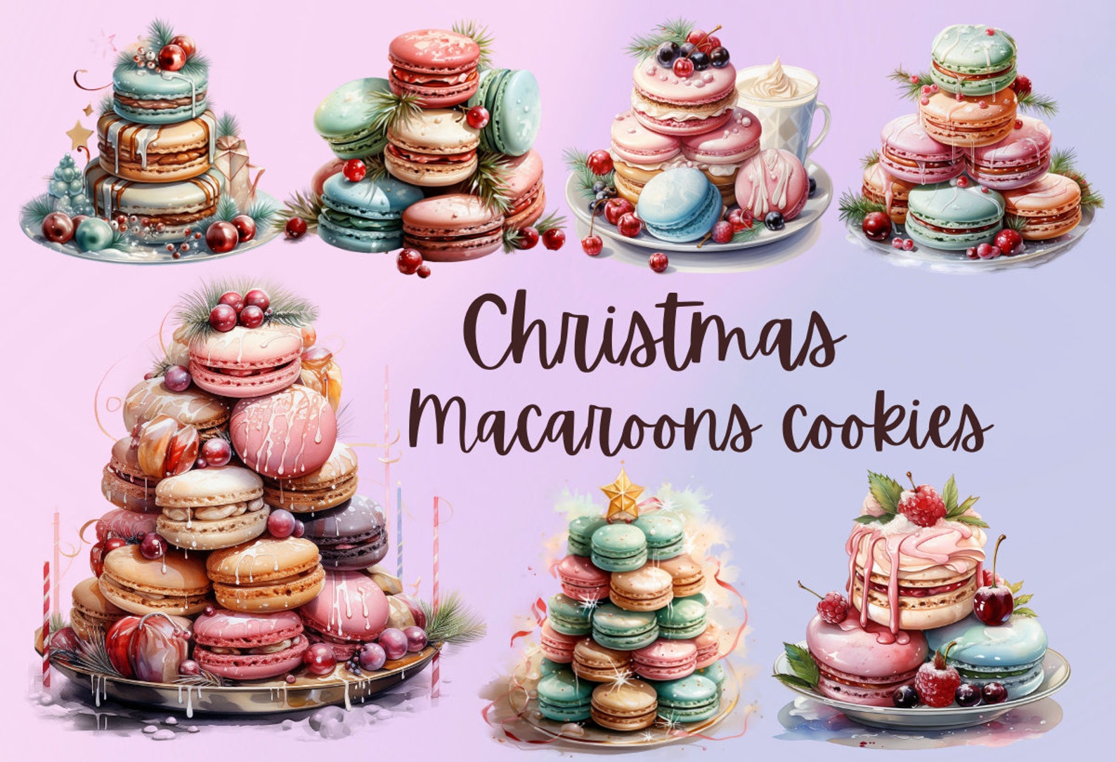 Christmas Macaroons Cookie Clipart Png,macaroons, Cookie, PNG Clipart ...