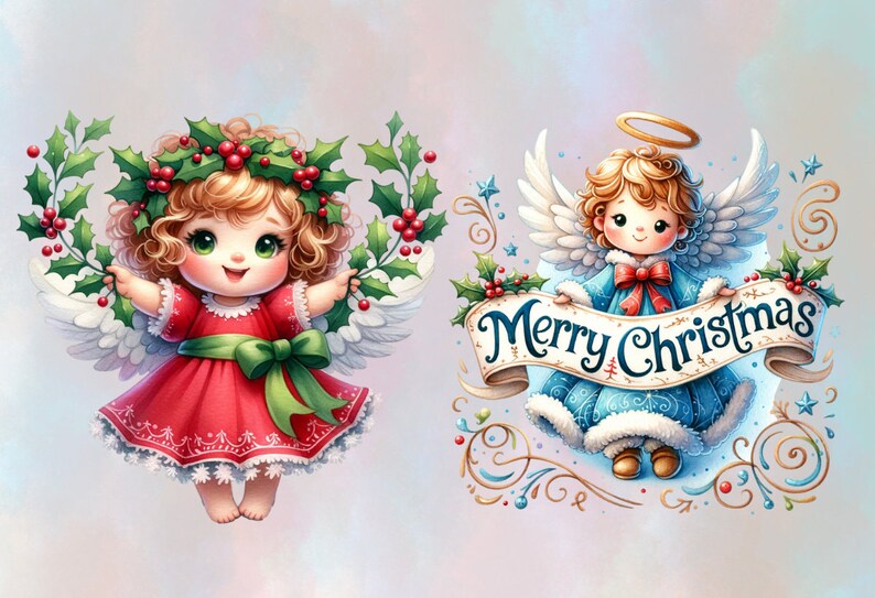 Christmas Cute Little Angel PNG, Little Angel Graphic,christmas Clipart ...