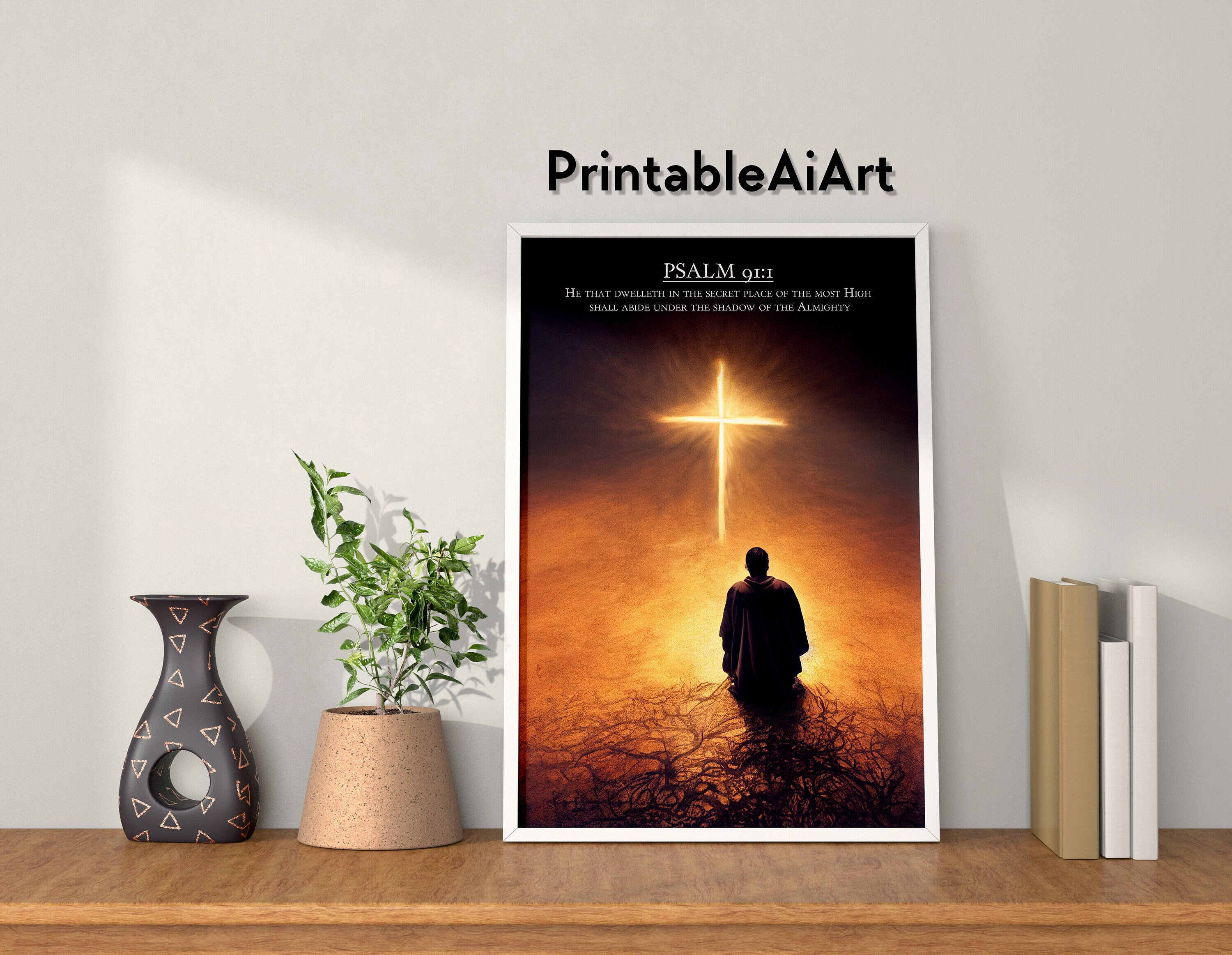 Psalm 91 Printable Wall Art Bible Verse Prints Christian - Etsy