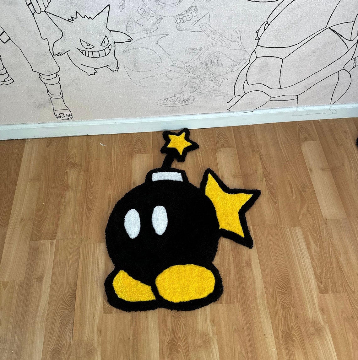 Hand Tufted Bomb Rug: Conversation Starter - Etsy