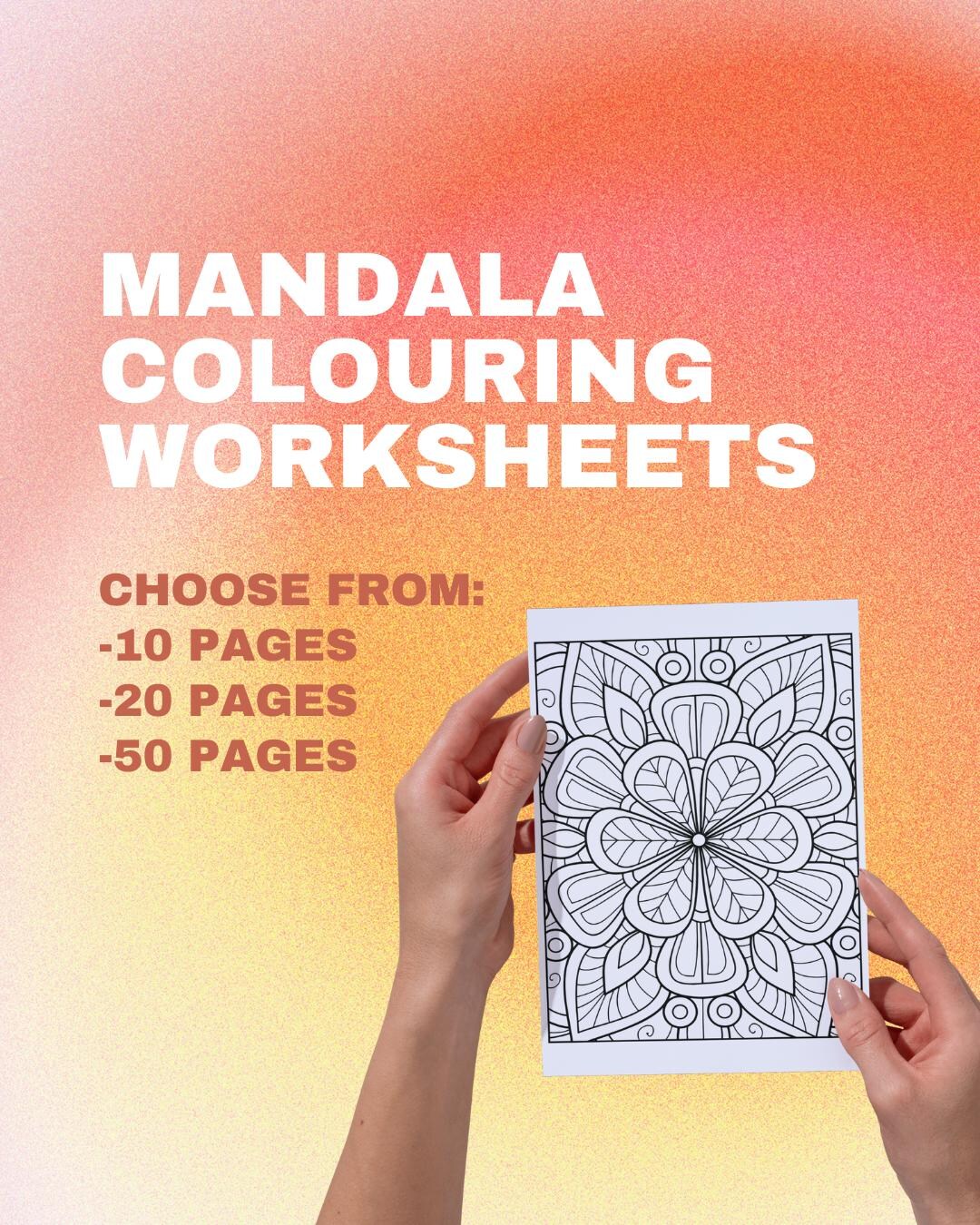 50+ Mandala Colouring Worksheets | Digital Download | Printable ...