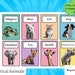 ALPHABET Animal Flashcards 26 Montessori Cards Downloadable Kids ...