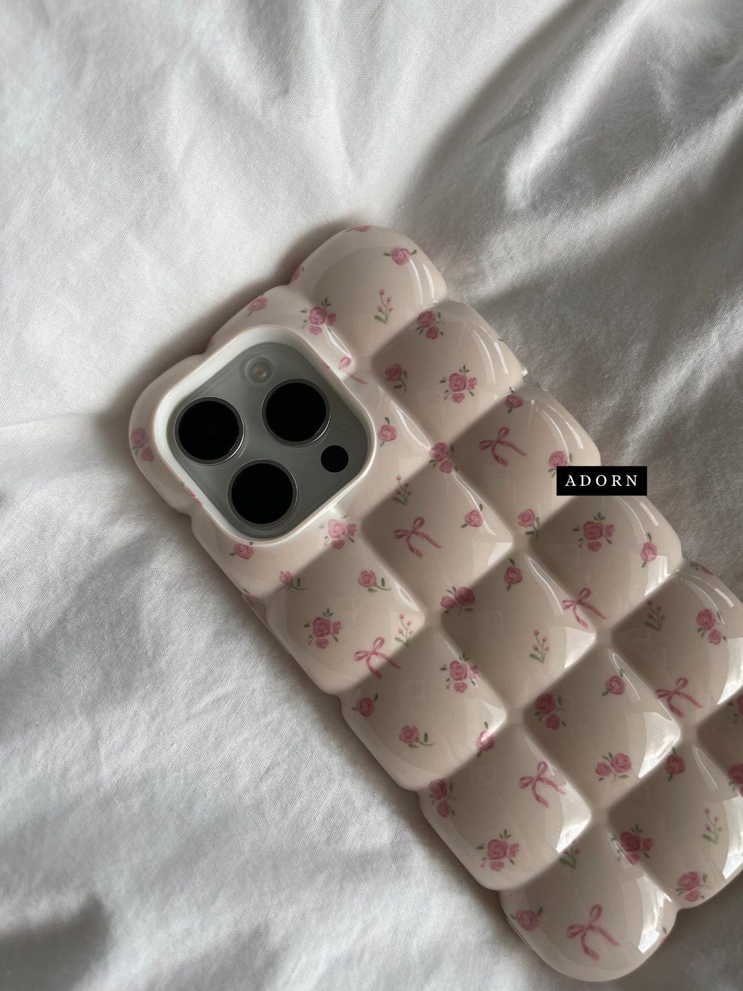 Floral Bow Coquette BUBBLE Phone Case (ADORN Phone Accessories ...
