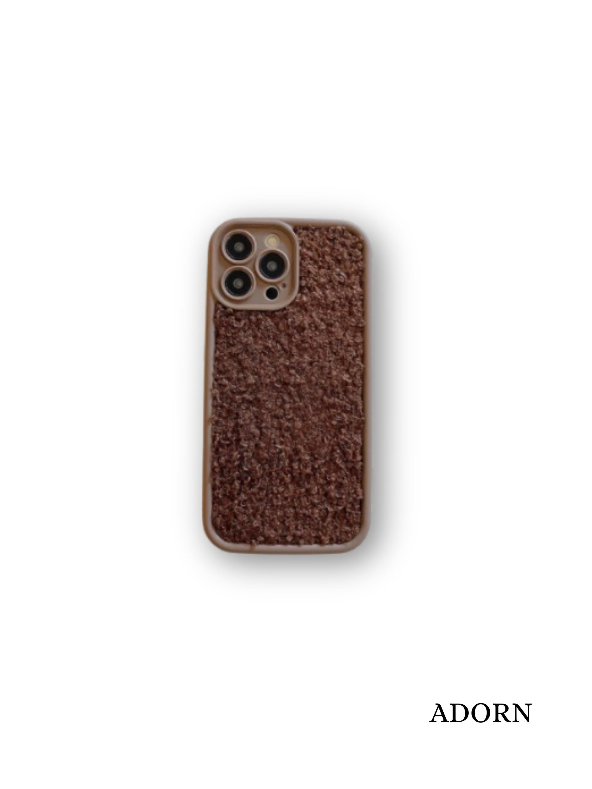 TEDDY Fleece Faux Shearling Furry Fuzzy Winter Phone Case (ADORN Phone ...