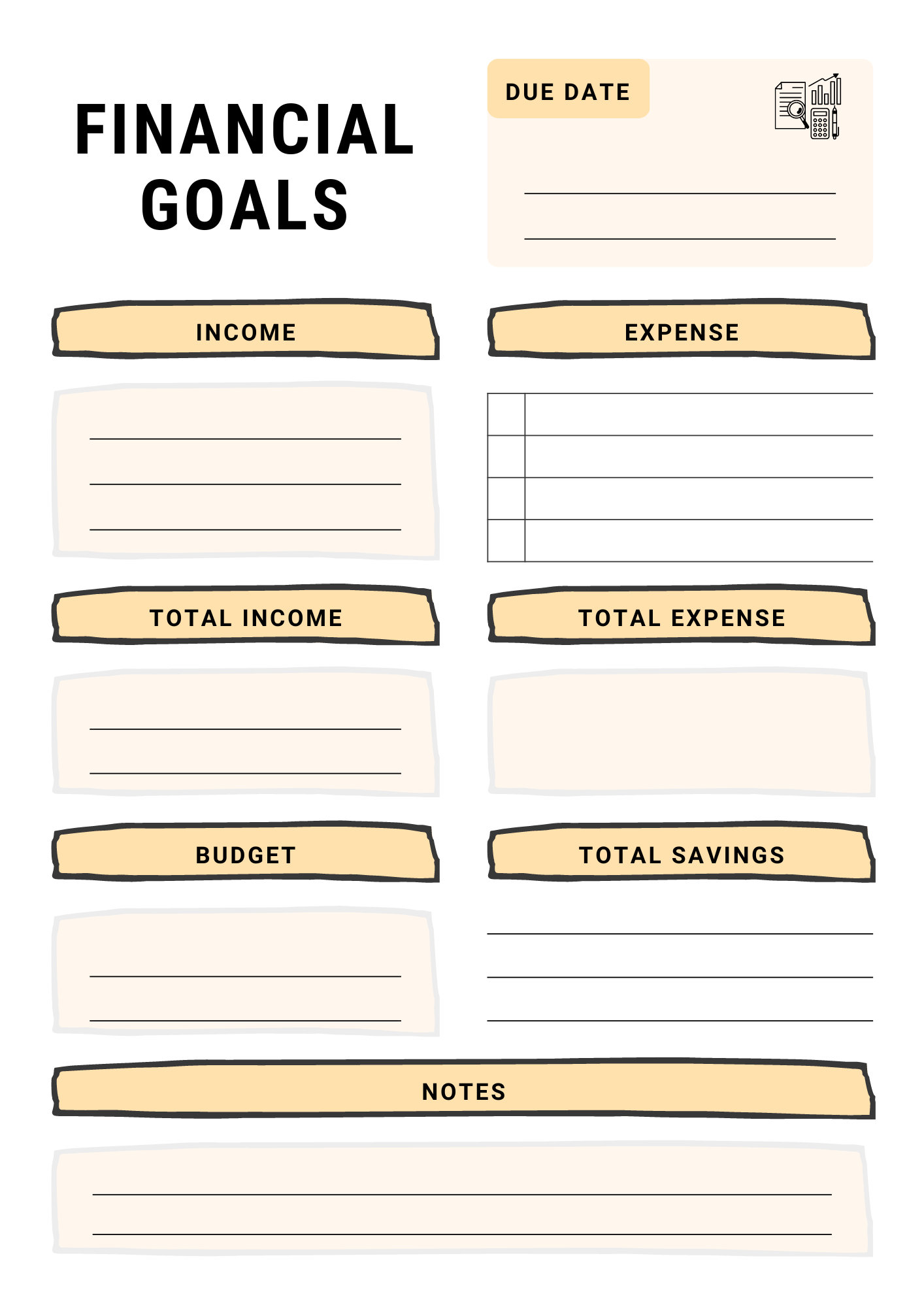 Financial Goals Planner, Digital Budget Planner Track Subscriptions ...