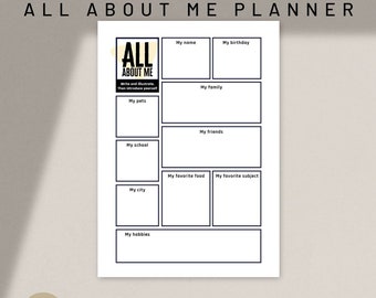 All About Me, One Page Profile, Communication Passport, Autism, ADHD ...