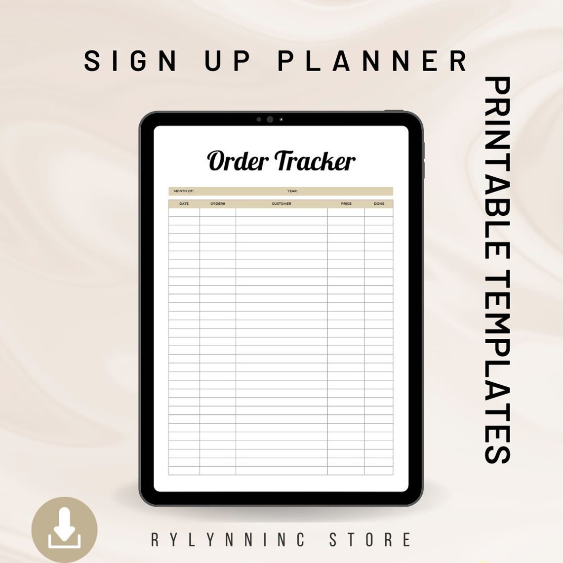 2 Order Form Planner, Business Card Template, Invoice Template ...