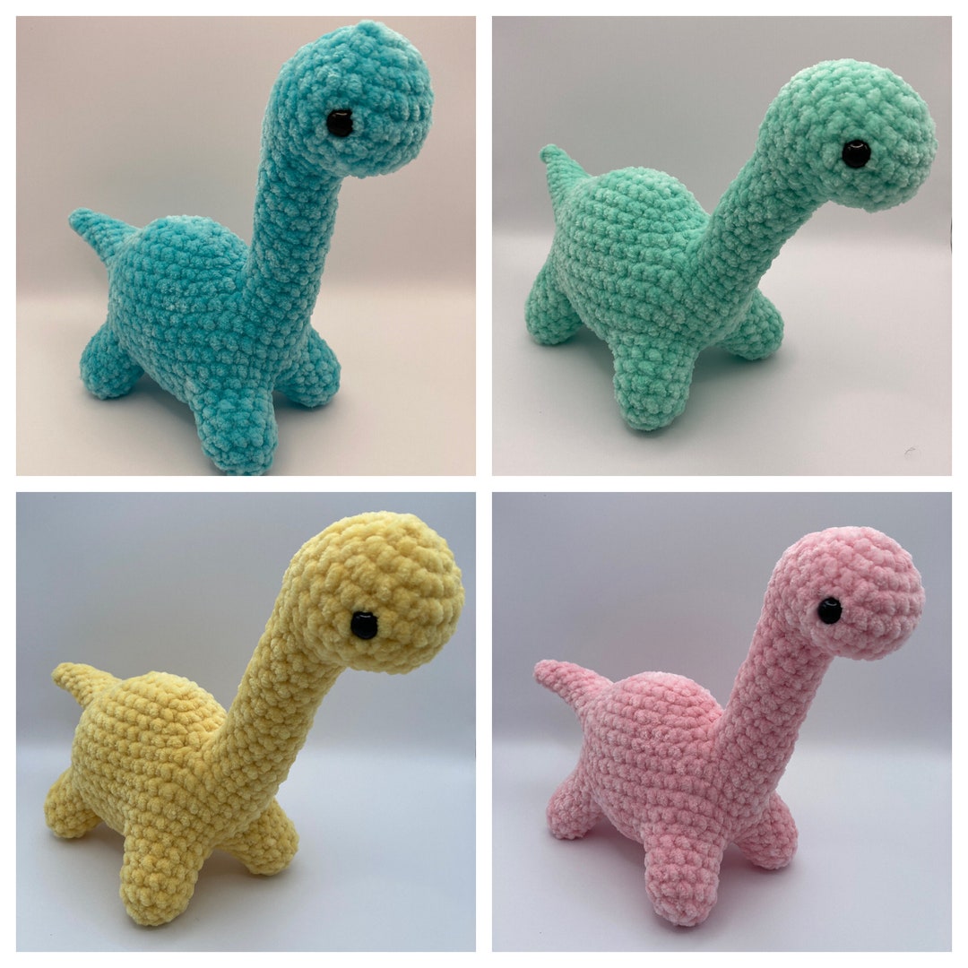 Crochet Amigurumi Plush Brontosaurus Stuffed Brontosaurus - Etsy