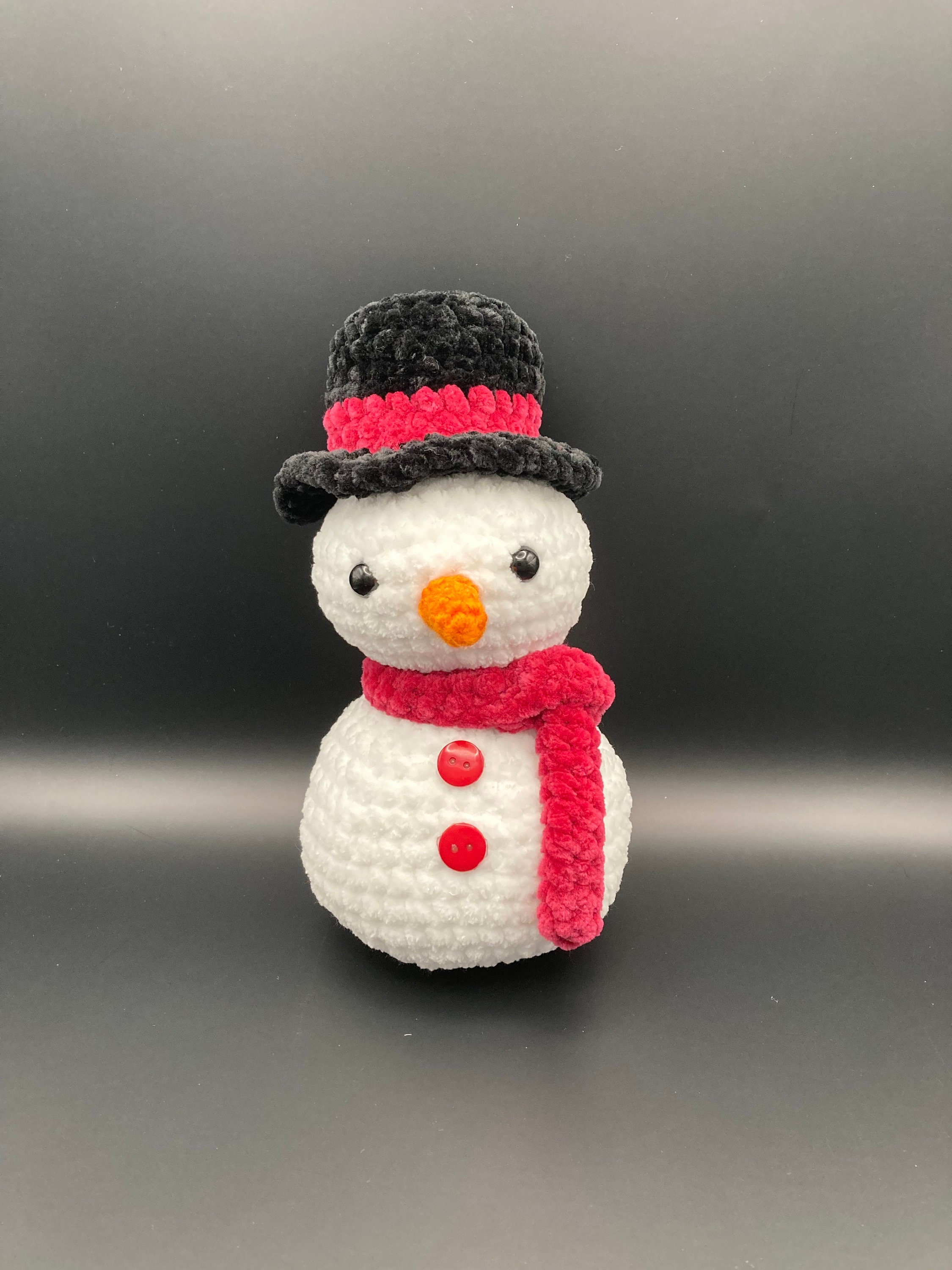 Crochet Amigurumi Plush Snowman, Crochet Snowman, Plush Snowman, Baby ...