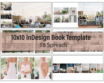 Wedding Album Template Indesign - Etsy