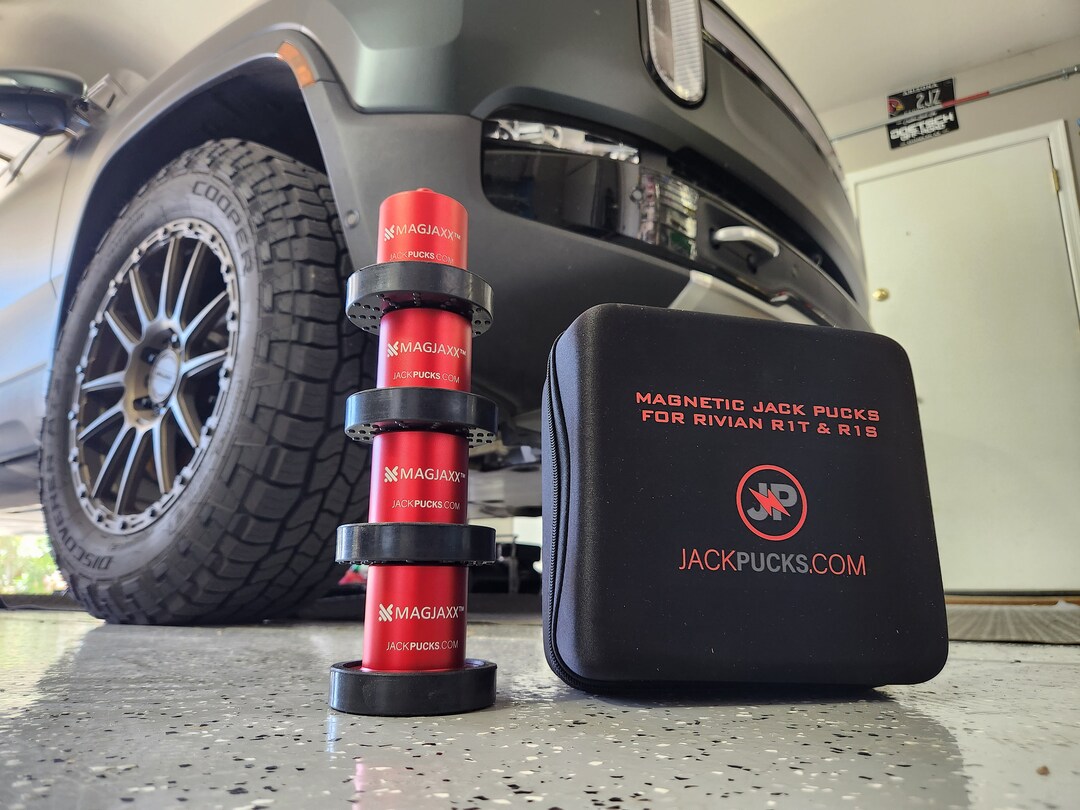 Rivian Magnetic Jack Puck Adapter Kit for Rivian R1T and R1S W/case for ...