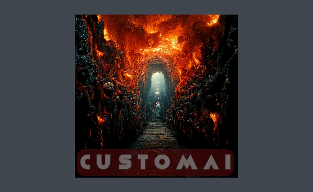 Digital Artwork Hell - Etsy