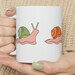 Snail Mug | 11 Oz Cute Ceramic Mug | Snail Gift | Snails Mug | Snail ...