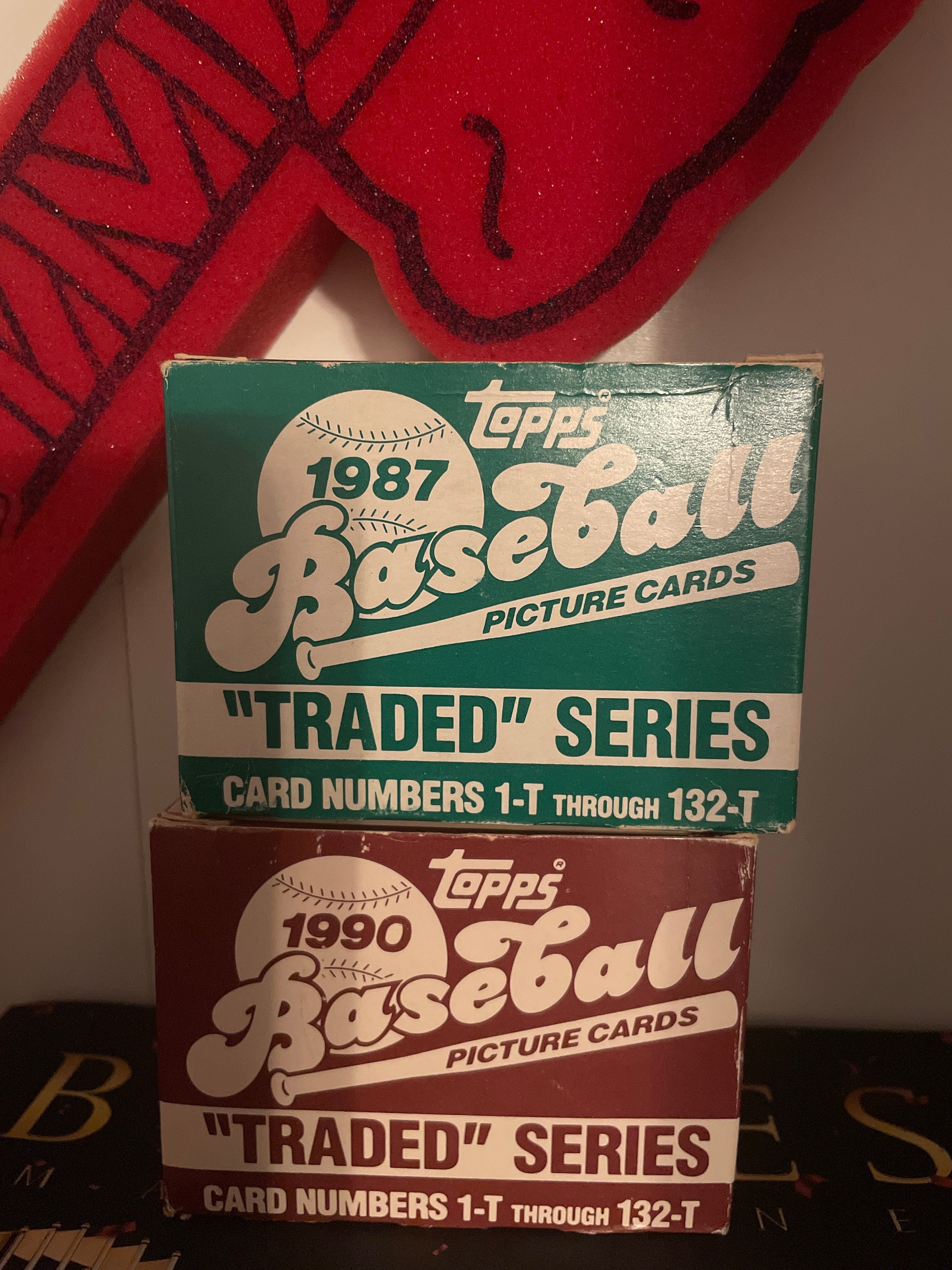 1987 and 1990 Topps Traded Series - Etsy